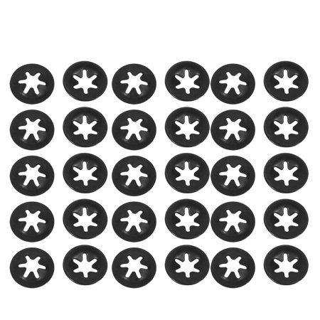 30 Pcs 3mm x 9mm Internal Tooth Starlock Star Lock Locking Washers ...