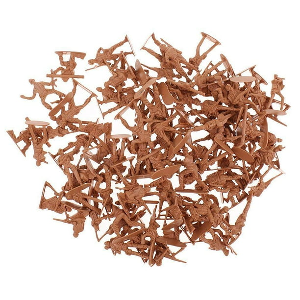100 Pieces Plastic Soldier 5cm Army Action Figures for Soldier Playset ...