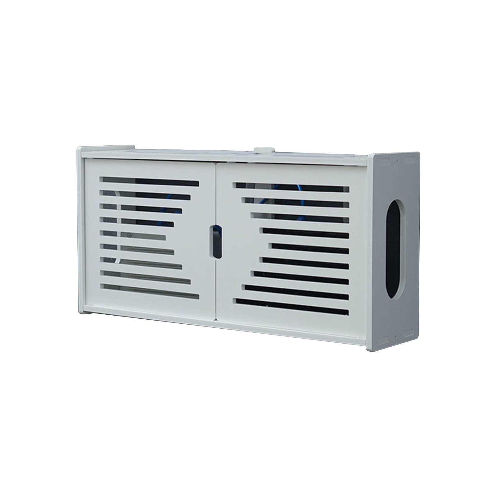 RABBITH Wifi Router Storage Box Wall Hanging Shelf Wooden Bracket Free ...