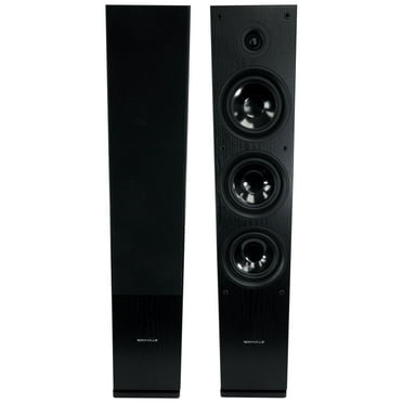 Rockville TM80W White Powered Home Theater Tower Speakers 8" Sub/Bluetooth/USB - Walmart.com