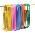 25 Pieces Mixed Colors Jumbo Giant Paper Clip, 4 Inch Extra Large Paper ...