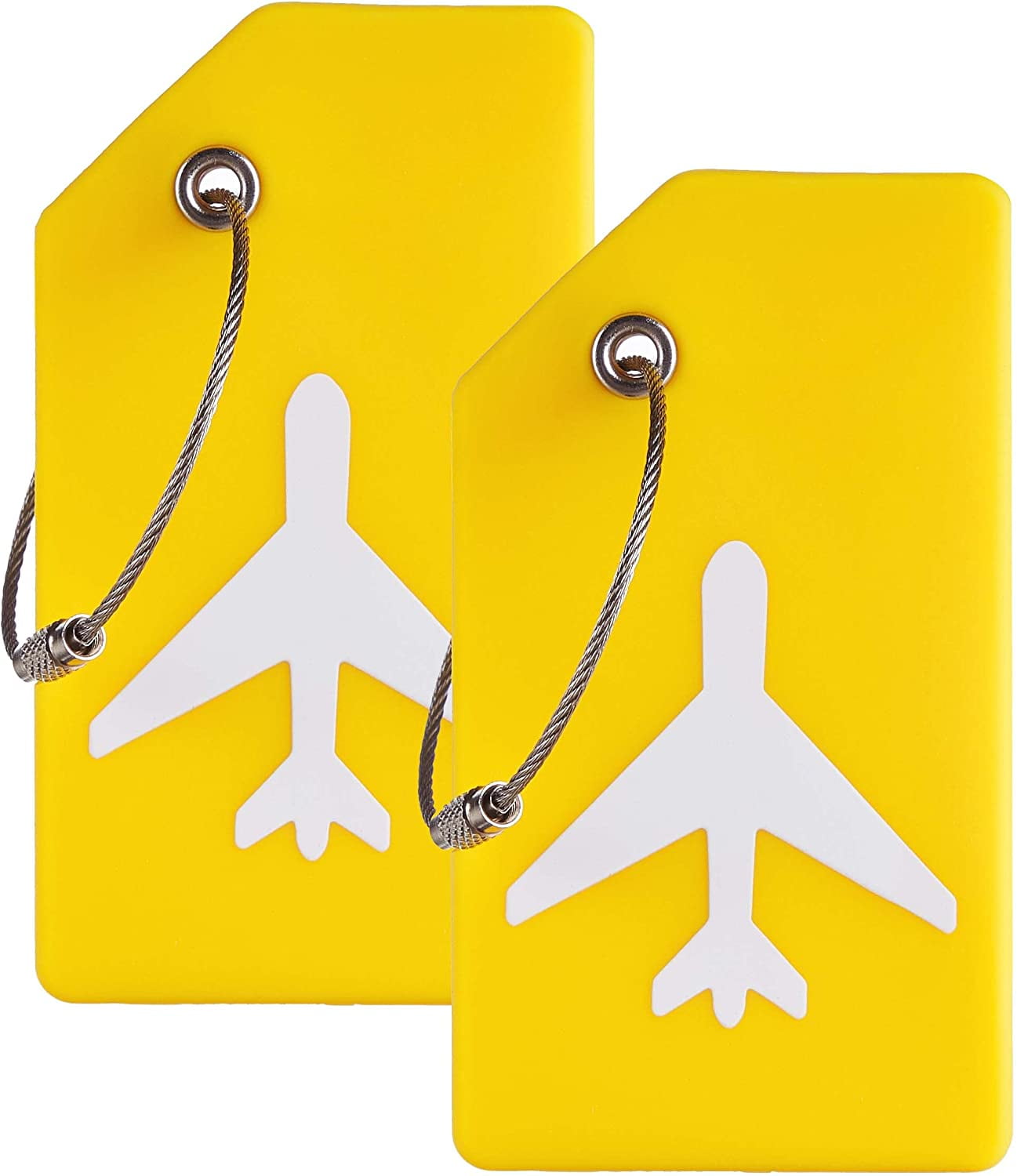 2 Pack Silicone Luggage Tag Baggage Handbag School Bag Suitcase ...