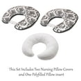 Bacati Classic Damask Nursing Pillow Cover, White/Black - Walmart.com