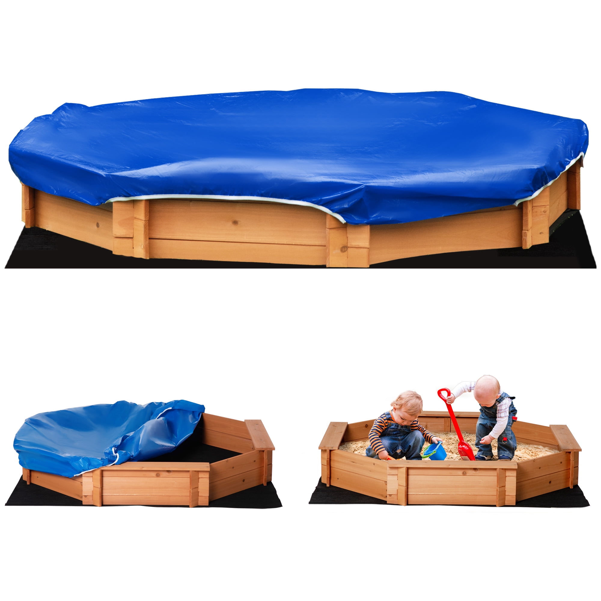 Click here for Outsunny Kids Sandbox With Cover And Seat  Outdoor... prices