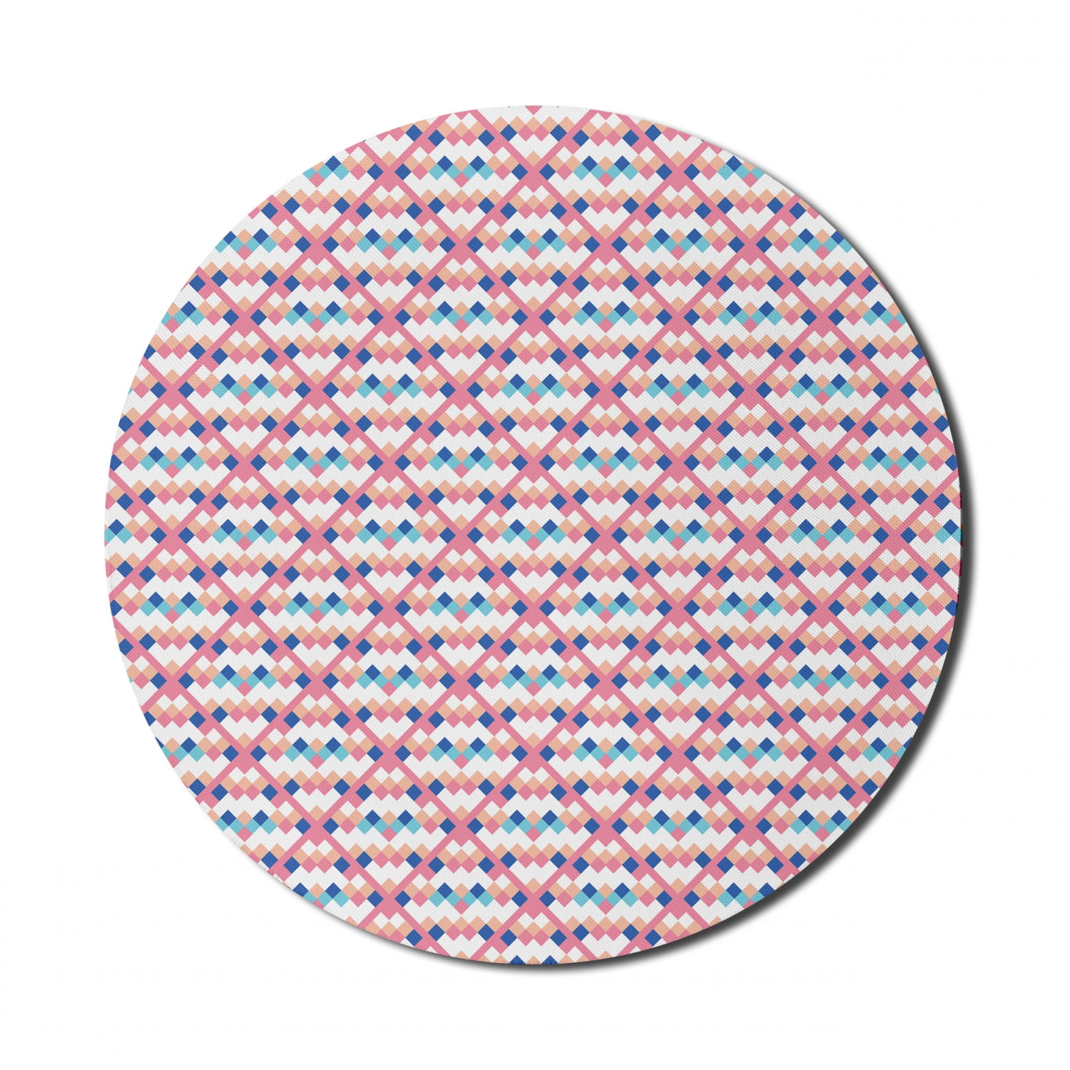 Geometric Mouse Pad for Computers, Diamond Shaped Little Squares Avant ...