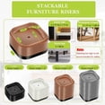 6 Pack Furniture Risers 3 Inch, Adjustable Bed Risers Heavy Duty for ...