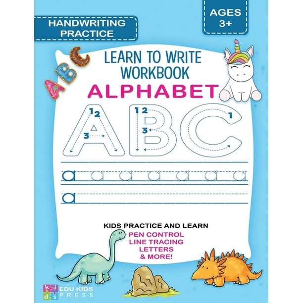 ALPHABET HANDWRITING PRACTICE Learn To Write Workbook: Practice ...