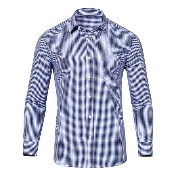 Camisa Slim Fit Vestir Cuadros Algodón Hombre Casey Kevin | Walmart en ...