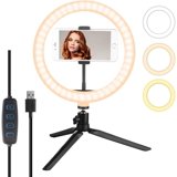 Bower Brand 16-inch White and RGB LED Ring Light Kit with Tripod; Black ...