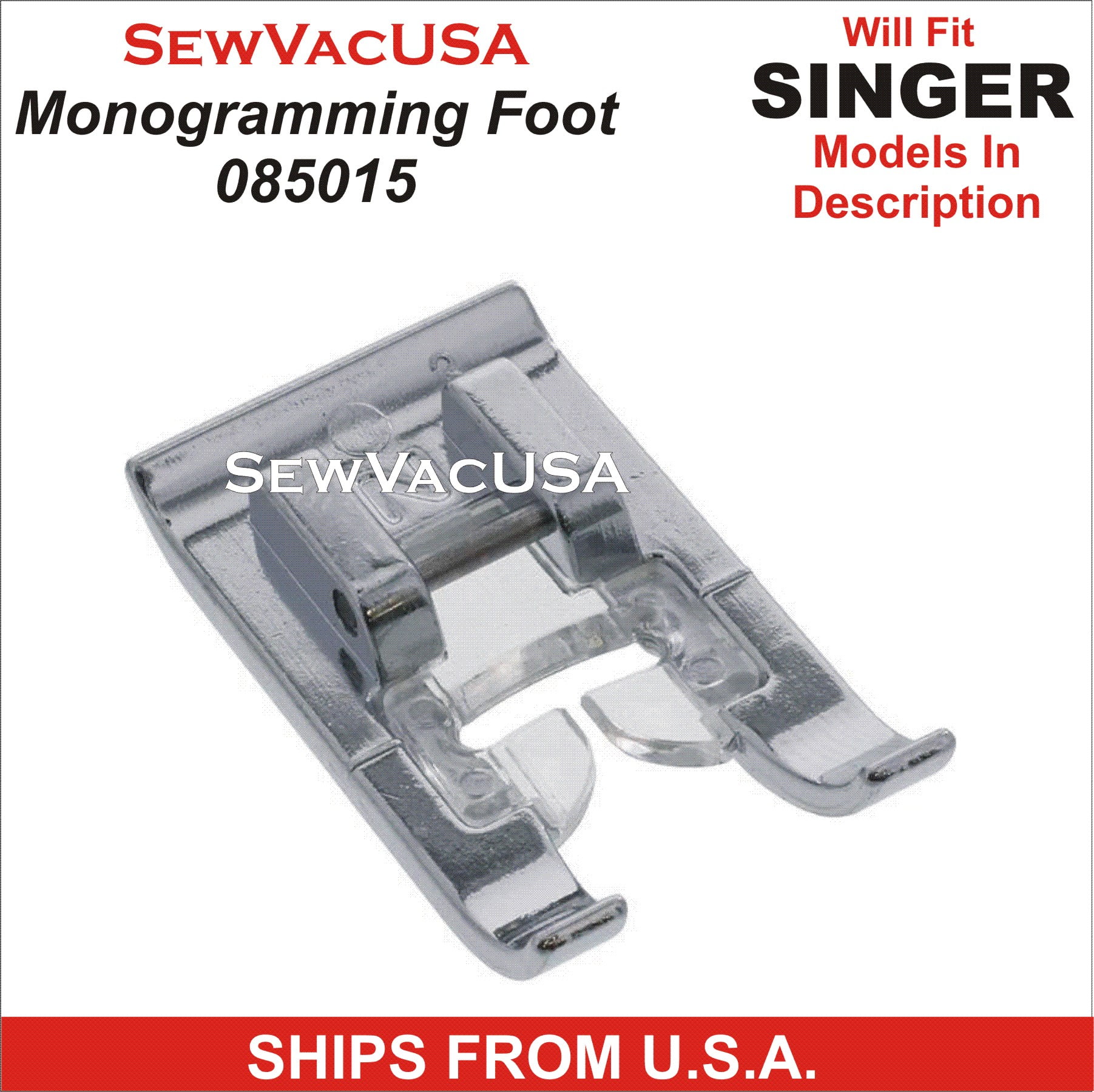 New Singer Compatible Futura General Purpose Presser Foot 085015 Fits ...