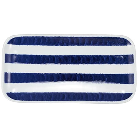 Hasami ware indigo aidama long square plate Aizen Togusa 32569 ...