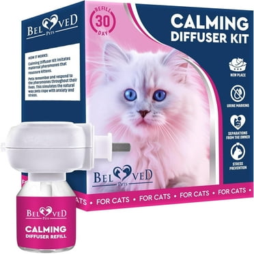 SENTRY Portable Calming Pheromone Diffuser Pack for Cats, Helps Reduce ...