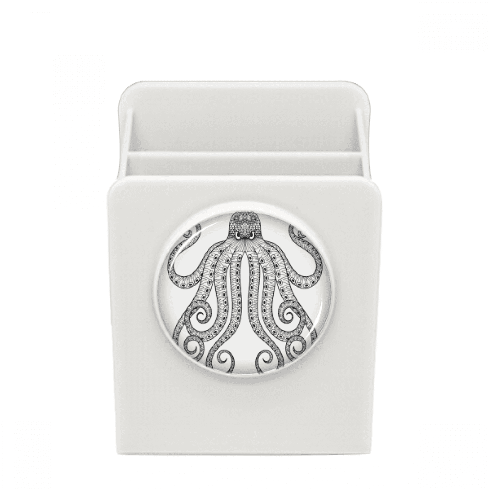 Paint Octopus Eight Black Desk Pencil Holder Cup Pen Organizer ...