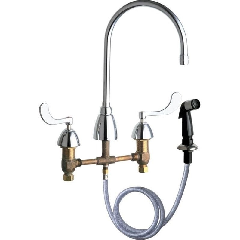 Home & Garden Cold Water Sink Faucet Chrome Chicago Faucets 786 ...