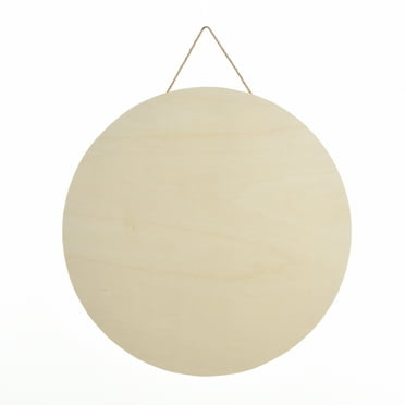 12" Unfinished Wooden Circle Plaque by Make Market® - Walmart.com