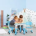 LAZY BUDDY Kids Table and Chairs Set, Height Adjustable Toddler Table ...