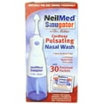 NeilMed Sinugator Cordless Pulsating Nasal Irrigator (Dual Speed) with ...