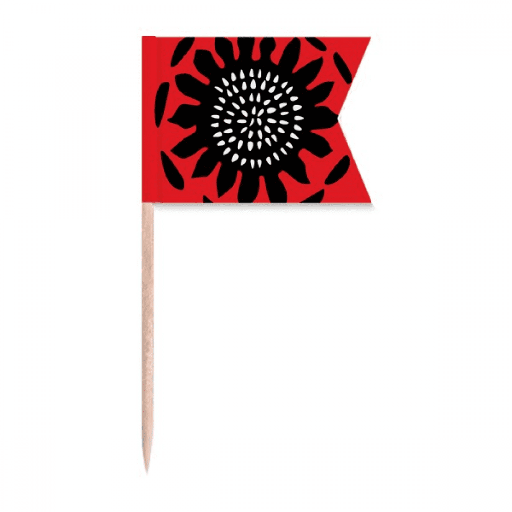 Sunflower Outline Celebrate Mexico Totems Toothpick Flags Labeling