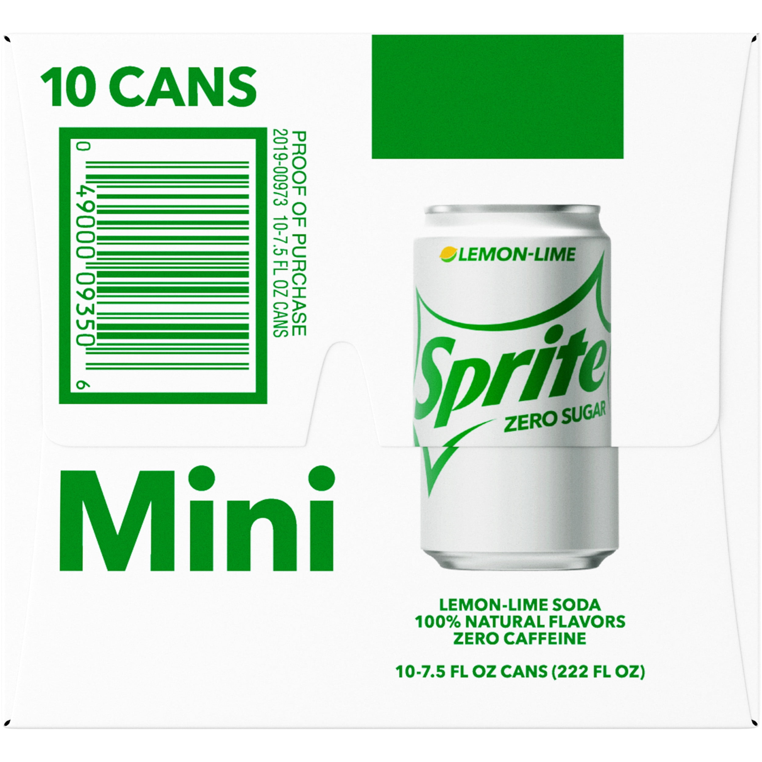 Buy Sprite Zero Sugar Lemon Lime Diet Soda Pop Soft Drinks 7 5 Fl Oz