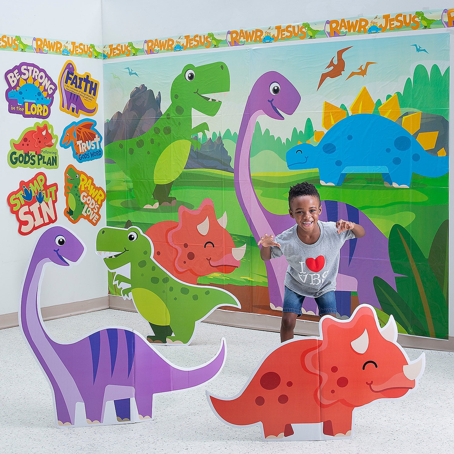 Fun Express Dinosaur VBS Decorating Kit 13 Pieces - Walmart.com