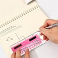 Pink 4 in 1 Ruler Calculator with Protractor & Magnifier, Digital Math ...