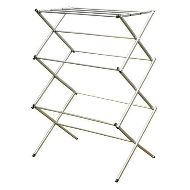 Home Basics Steel Collapsible Drying Rack, Silver - Walmart.com