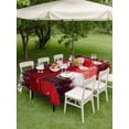 Abstract Art Rectangle Outdoor Tablecloth with Umbrella Hole Vintage ...