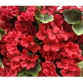 Pack Of 12 - Artificial Geraniums Full Blooms Silk Flower Geranium Bush ...
