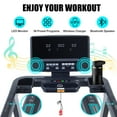 RUNOW 3.0HP Foldable Treadmill with 12% Auto Incline, 10 MPH, Desk ...