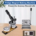 Customizable 2x2 Inch Magnet Maker Kit, Professional-Grade Press and ...