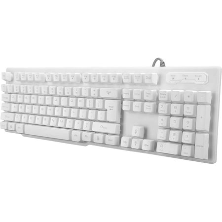 RGB Gaming Keyboard USB Wired Keyboard, 104 Keys Backlit Computer ...