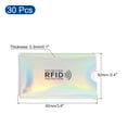 Uxcell RFID Blocking Credit Card Sleeves Contactless Protector Holders ...