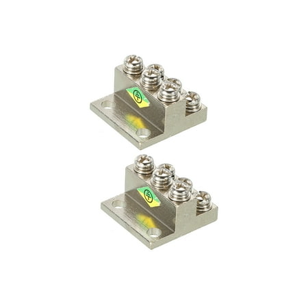 Terminal Grounding Bar Screw Copper Strip 6 Positions Pack of 2 ...