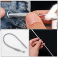 WASHWEPE 6Pcs Plated Silver Spring Drawstring Threader Tool Bendable ...