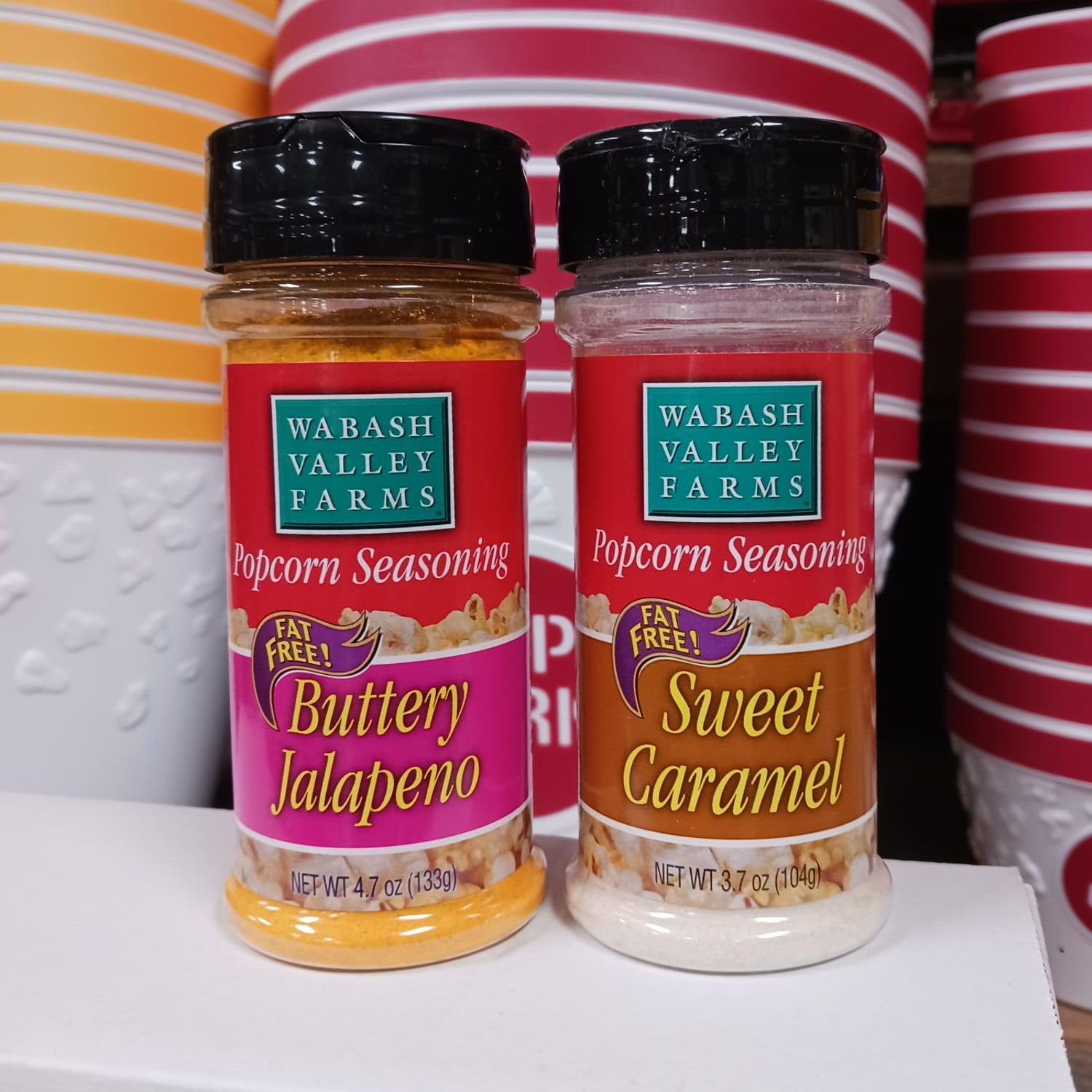 Popcorn Flavoring Set - Two Shakers in Sweet Caramel and Buttery ...