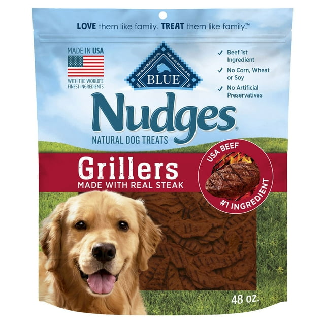 Blue Buffalo Nudges Grillers Steak Flavored Natural Dog Treats, 48 oz. - Samsclub.com