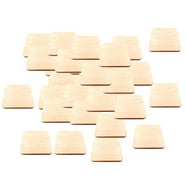 60 Pieces 2x2 Wood Squares for DIY Crafts, Unfinished Wooden Cutout ...