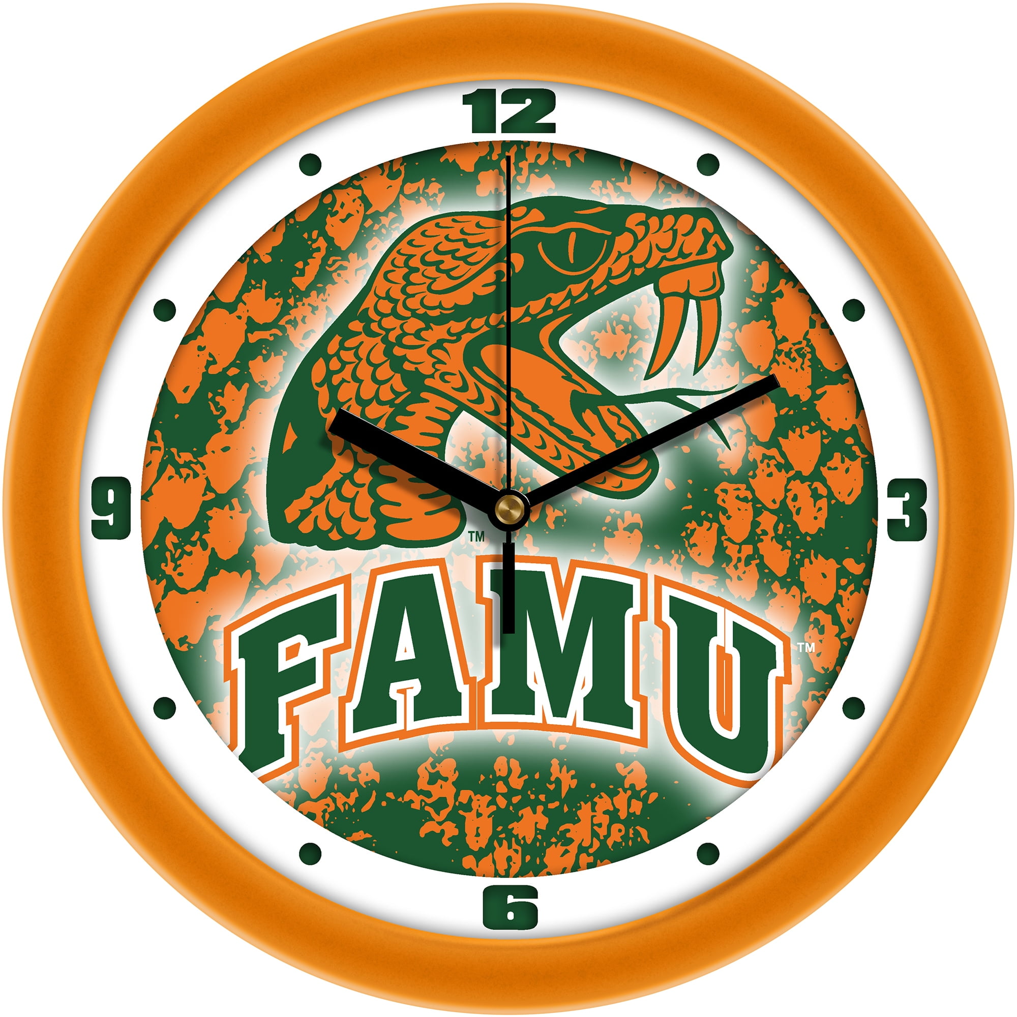 Florida A&M Rattlers 11.5'' Suntime Premium Glass Face Dimension Wall ...