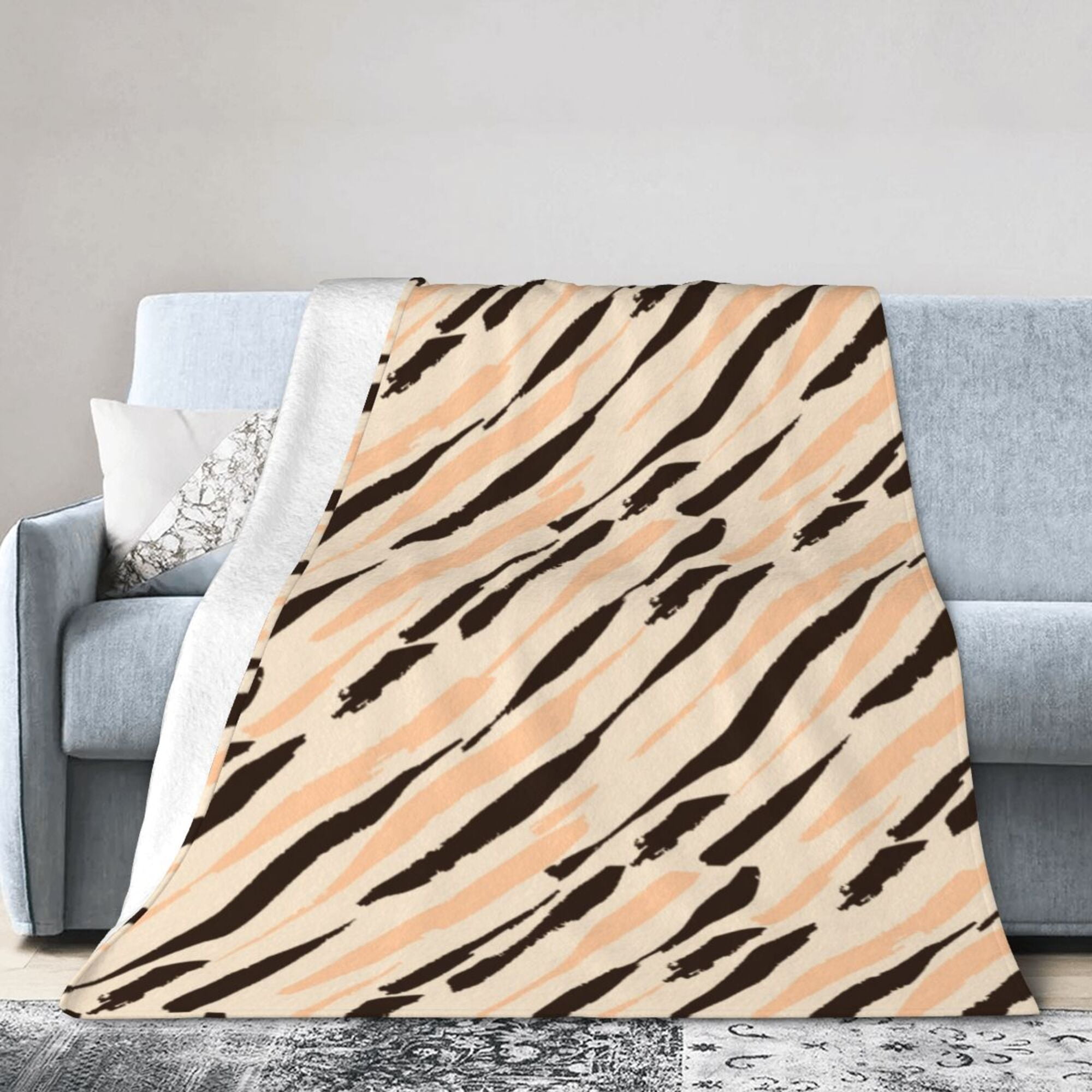 DouZhe Ultra-Soft Micro Fleece Lightweight Flannel Bed Blanket, Modern ...