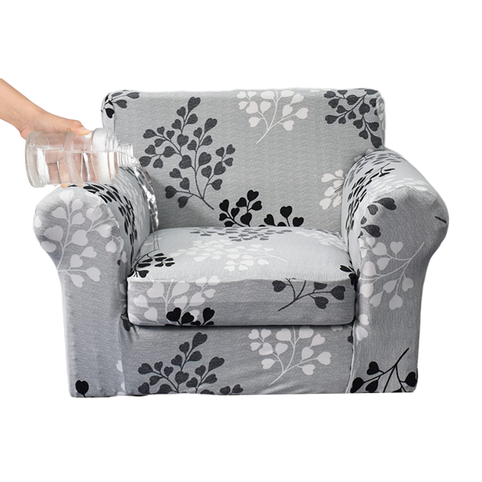 Eco-Ancheng 2 Piece Sofa Cover Printed Armchair Couch Cover Stretch ...