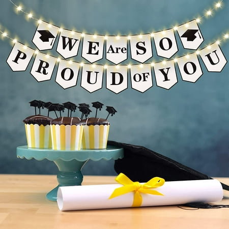 Graduation Decorations 2022, Congrats Grad Banner with 8 Modes LED ...