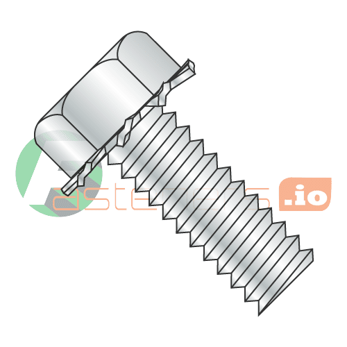 10-24 x 5/8" SEMS Screws / External Tooth Washer / Unslotted / Hex Head ...