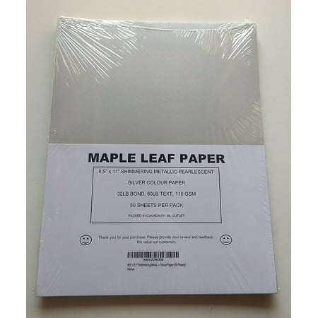 8.5" X 11" Shimmering Metallics Pearlescent Paper, 32LB Bond, 80LB Text ...