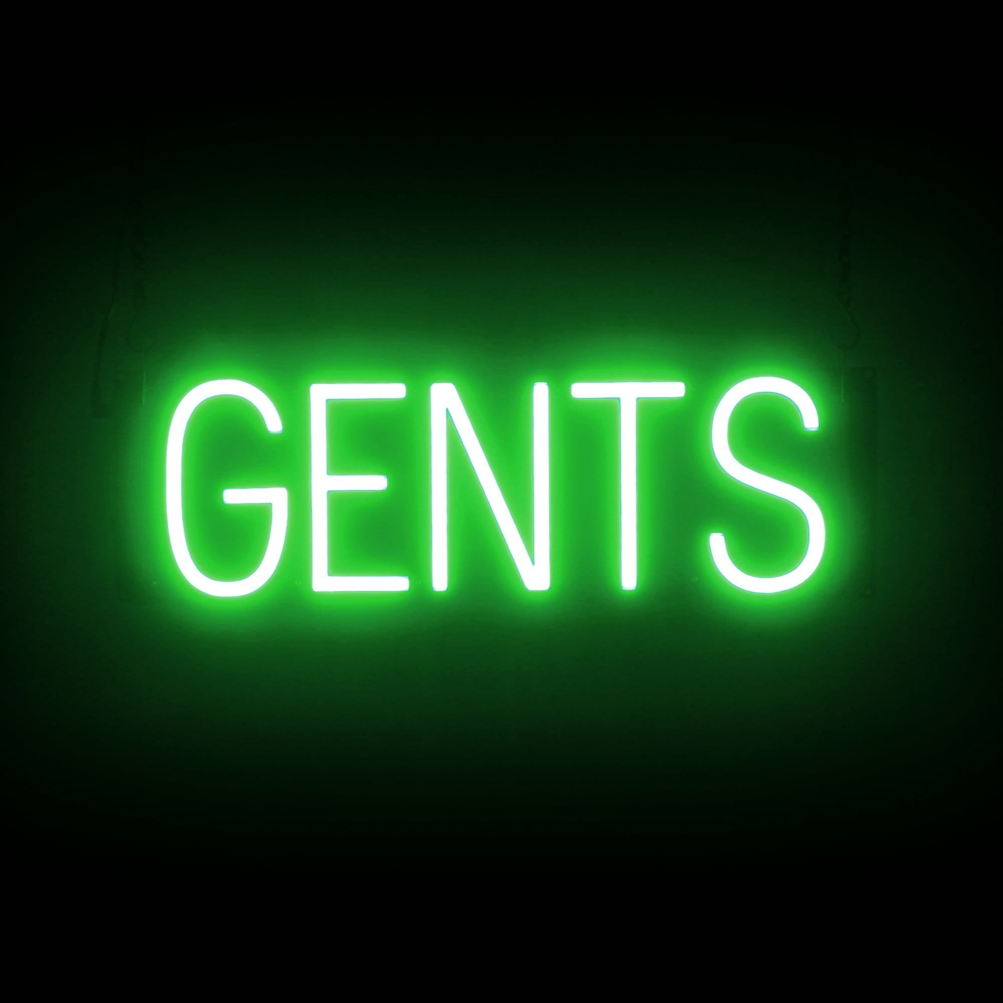 SpellBrite Neon-LED GENTS Sign With Dimming Capability. LED Bathroom ...