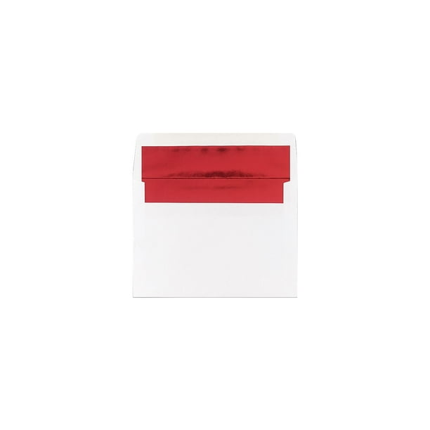Great Papers Red Foil Lined A7 Envelopes 25/Pack 9021069 - Walmart.com