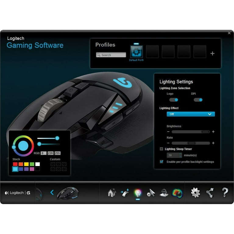 Logitech g502 software store