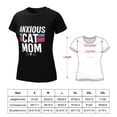 Anxious Cat Mom Women’s Cotton Short Sleeve T-Shirt HD Graphic Print ...