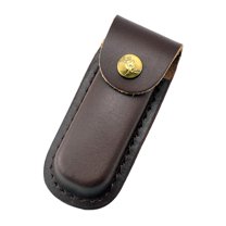 TOURBON Thick Leather Knife Sheath Handmade Brown Fixed Blade Cover ...