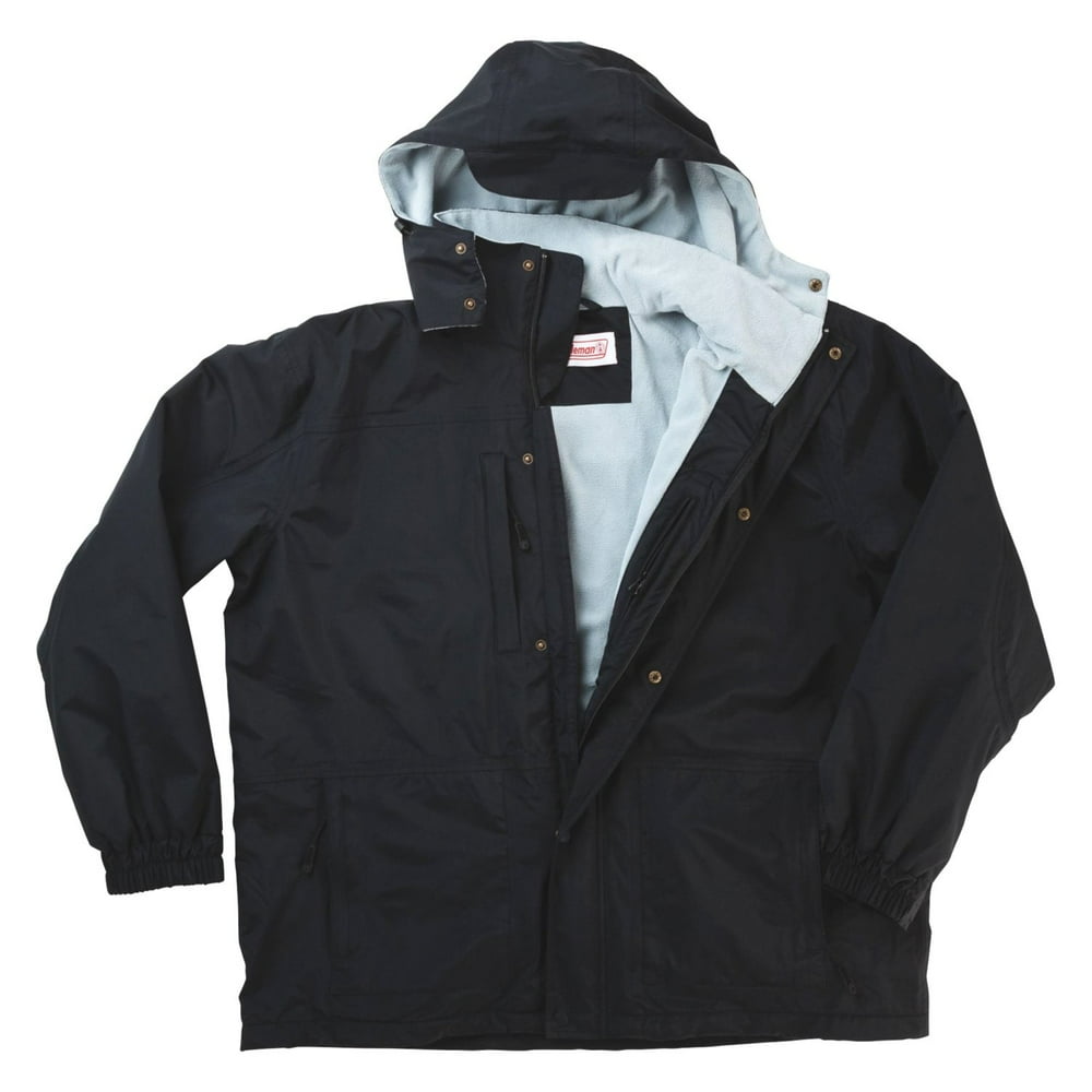 Coleman Apparel Fleece Lined Black Jacket, 2XL - Walmart.com - Walmart.com