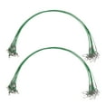 Green Steel Wire Fishing Line Leader with Rolling Swivel, Anti-Bite ...